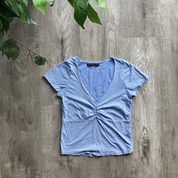 Brandy Melville | Tops | Brandy Melville Blue Gina Top | Poshmark